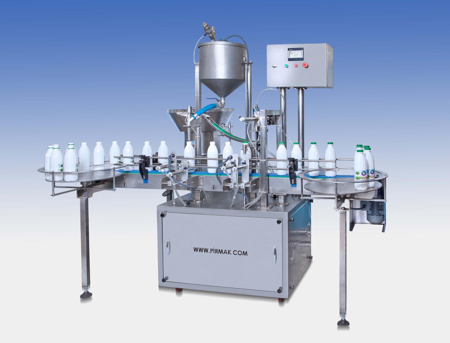 Single plastic Bottle Filling Sealing Machine | Pirmak Makina