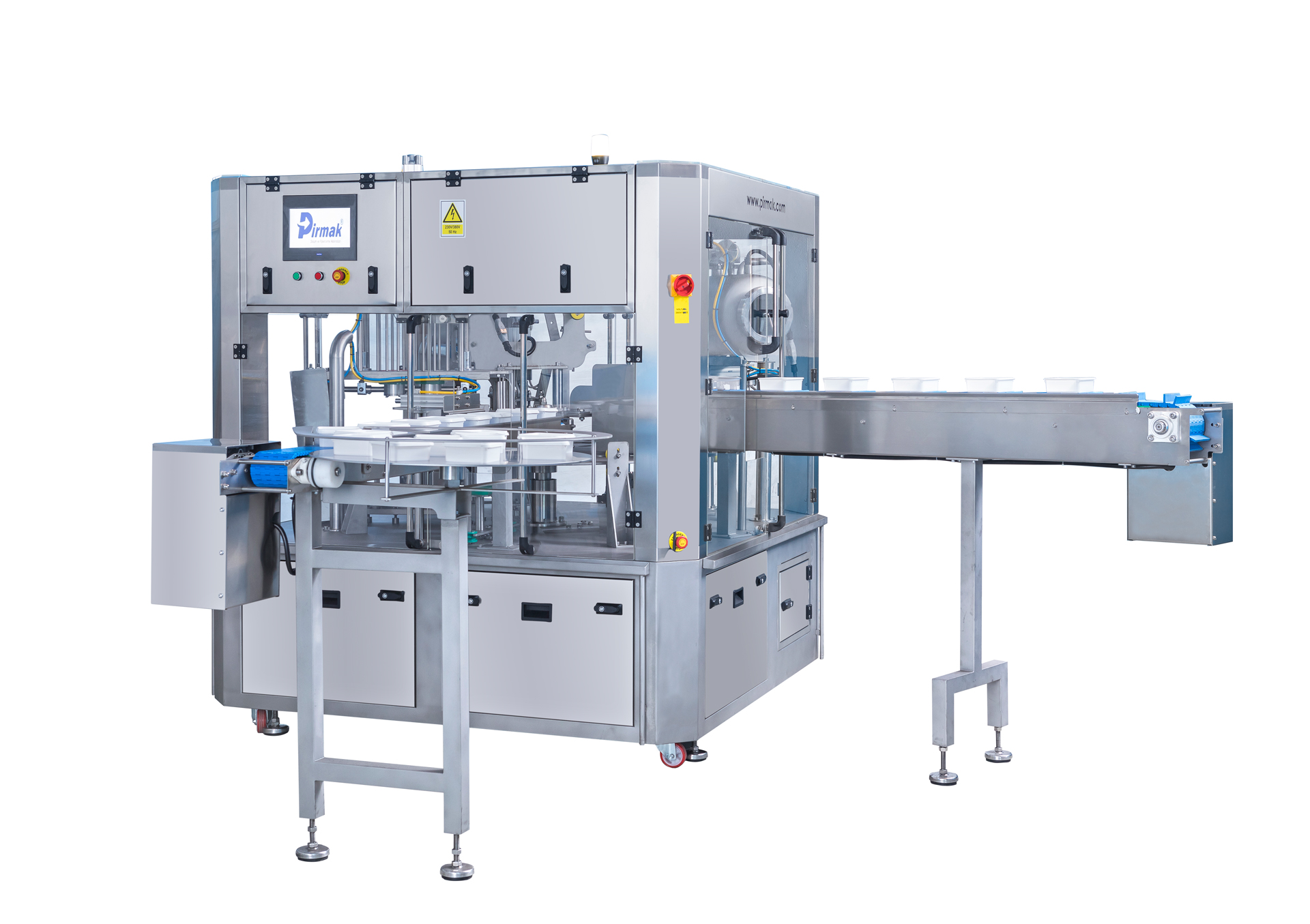 2-PIECE SQUARE BOWL FILLING, FOILING AND CLOSING MACHINE | Pirmak Makina