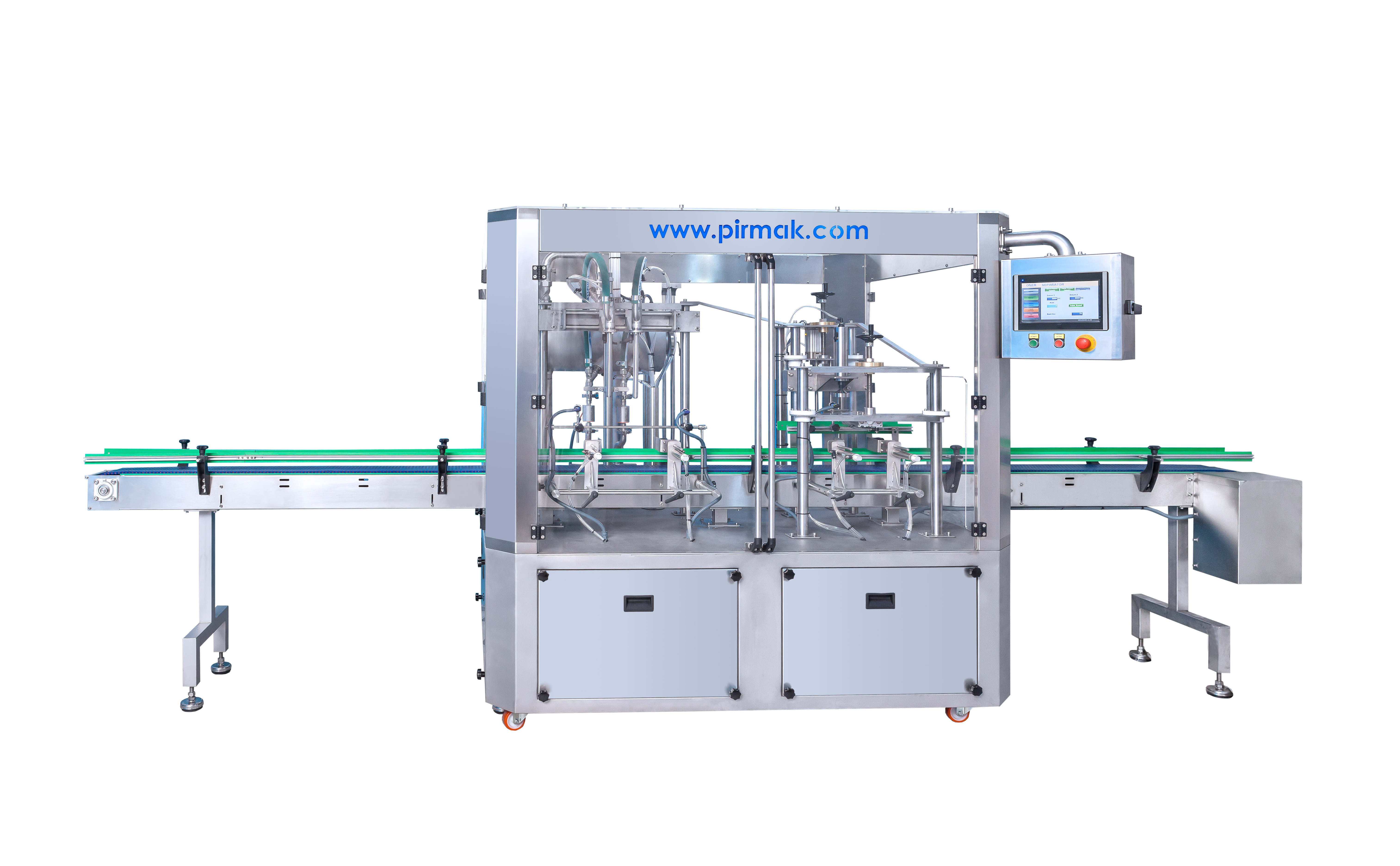 Plastic Bottle Filling Sealing Machine with Two Nozzles | Pirmak Makina